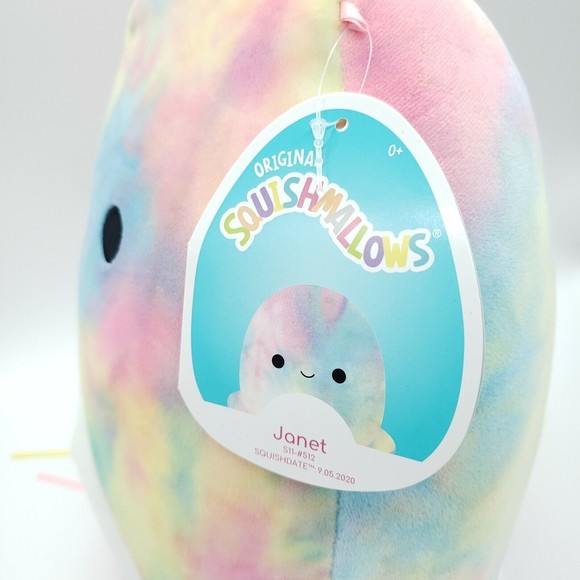 Kellytoy | Toys | Squishmallow Plush Janet The Rainbow Tie Dye ...